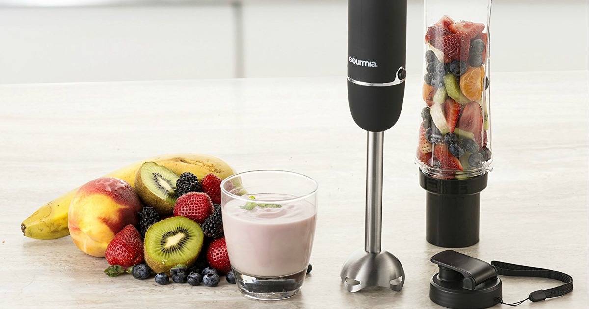 Amazon: Gourmia Immersion Blender & Smoothie Maker Only $15.99 Shipped ...