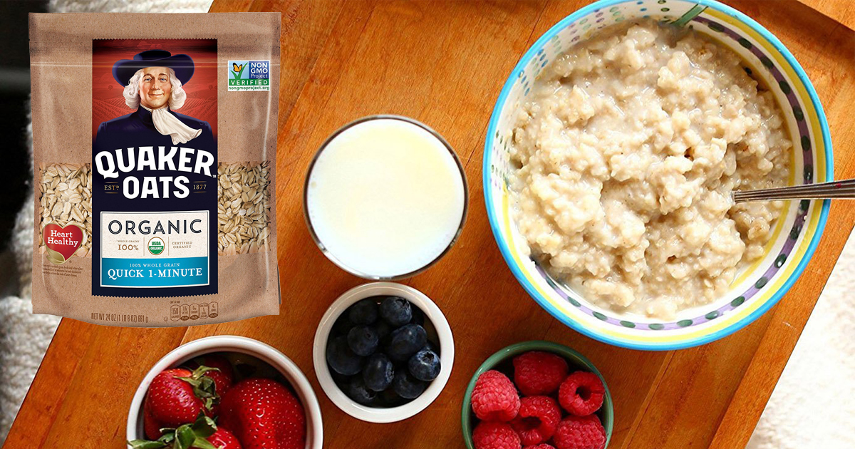 Amazon: FOUR Pack Quaker Oats Organic Oatmeal Resealable Bags ONLY $5. ...