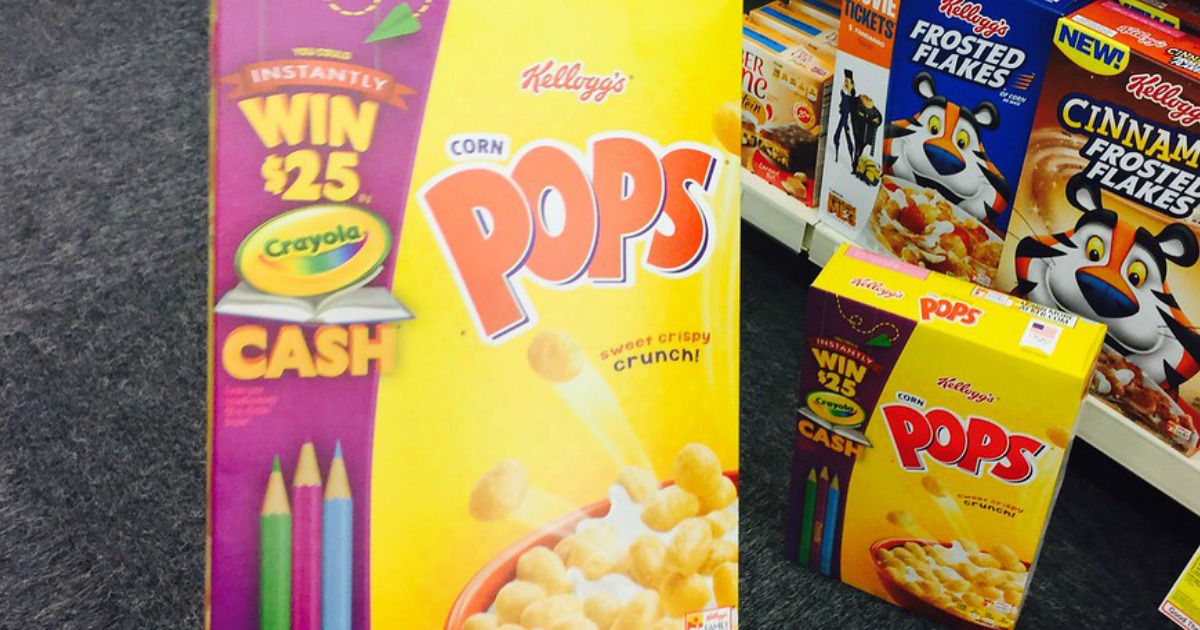 $1/2 Kellogg's Cereal Coupon = Only 74¢ after Cash Back at CVS & More