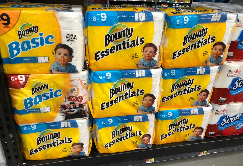 $1/1 Bounty Paper Towels Coupon = 6 Pack Just $4.74 at Walmart + More