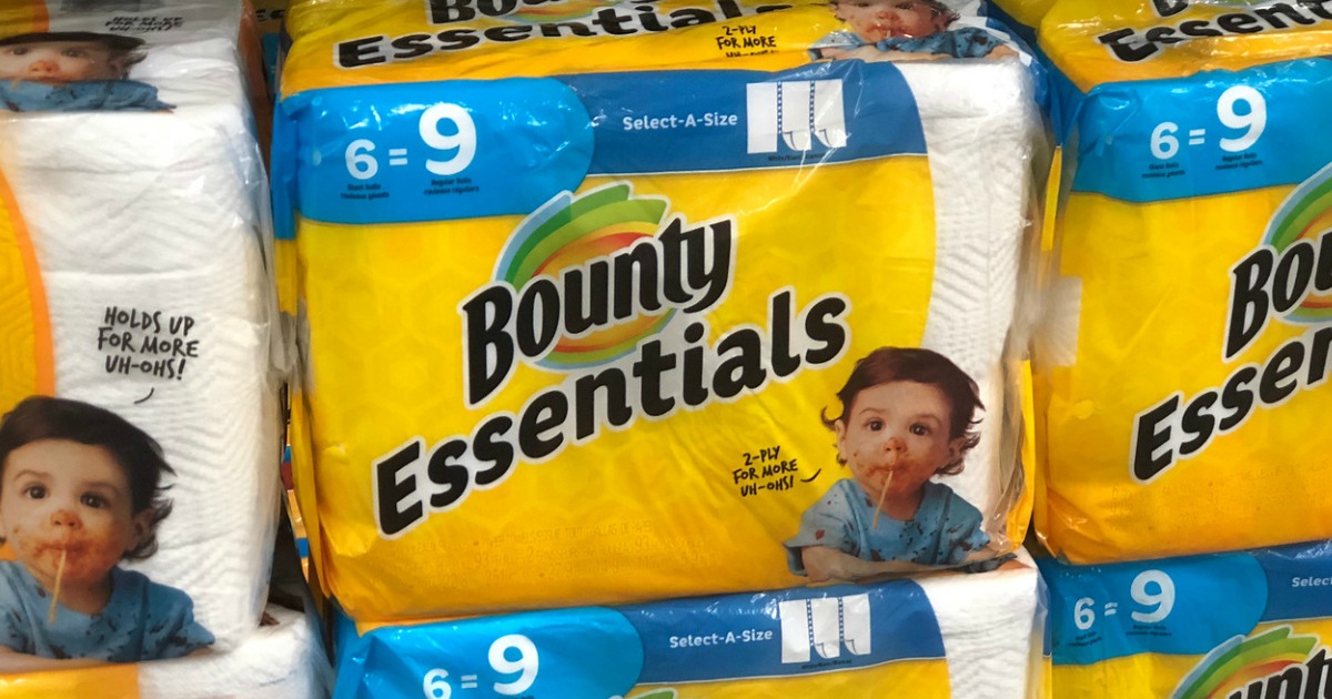 Bounty Essentials 6-Pack Paper Towels as Low as $2.74 After Cash Back