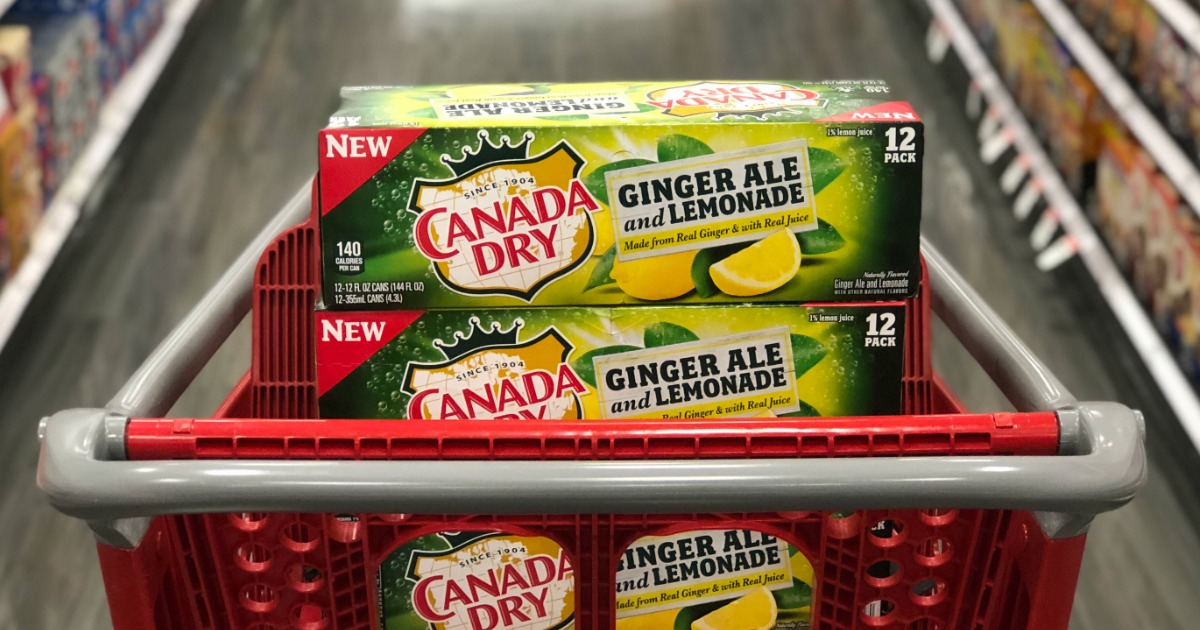 Canada Dry Ginger Ale & Lemonade 12-Pack Cans Just $2.16 Each After ...