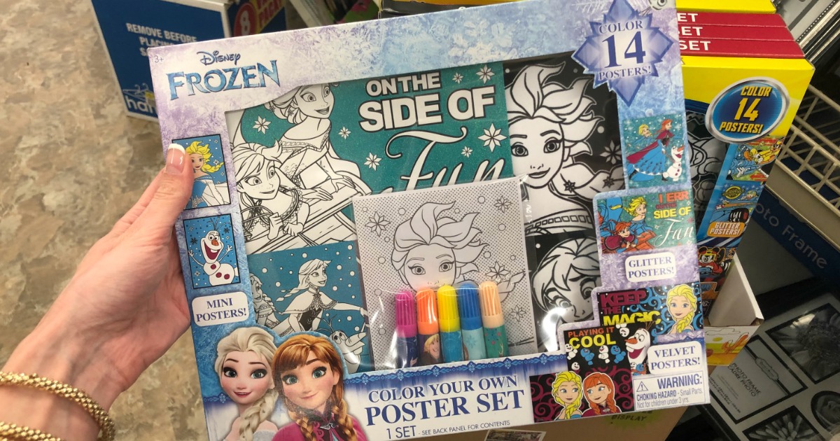 Disney Color Your Own Poster Kits Only $1 at Dollar Tree & More (Great ...