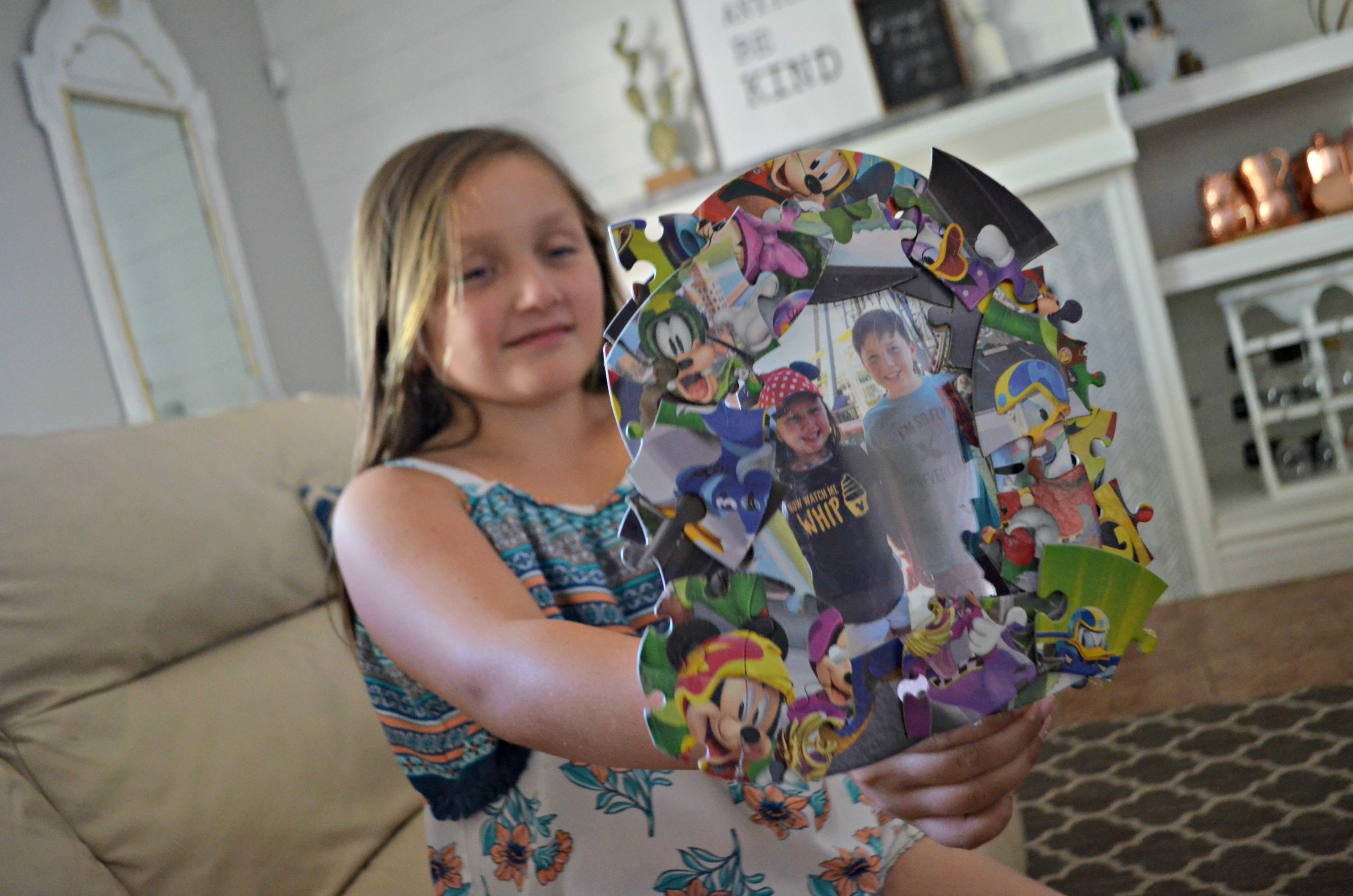 Make a Dollar Tree Disney Puzzle Frame (Perfect Disney Vacation Keepsake)