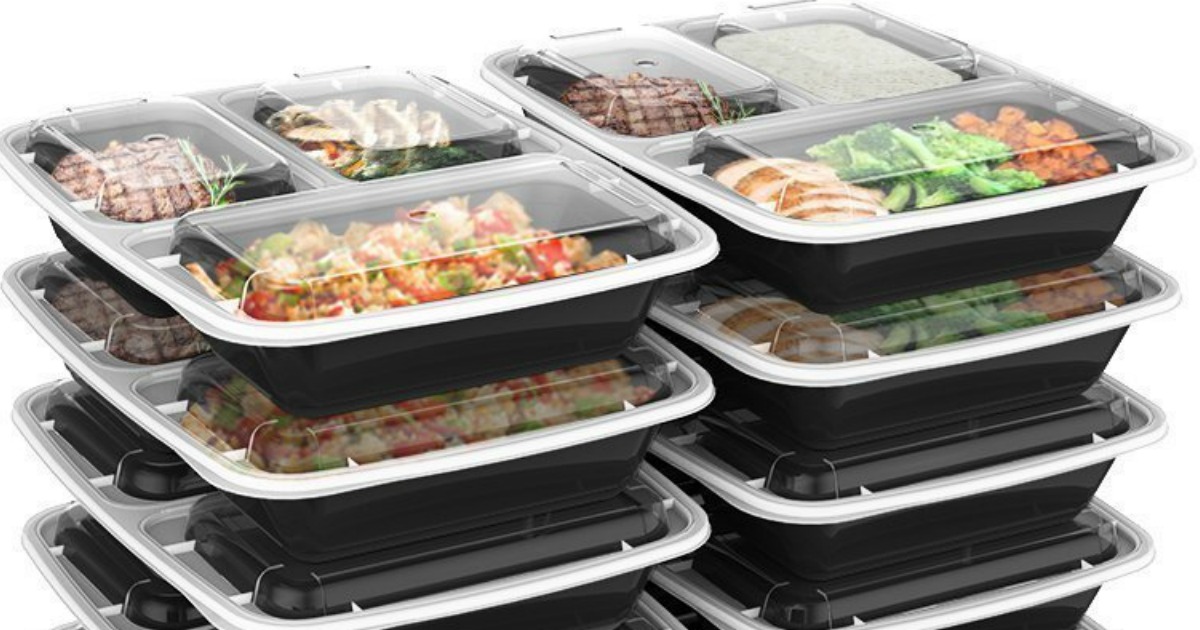 Amazon: 15-Pack Meal Prep Container Set w/ Lids ONLY $12.91 (Microwave ...