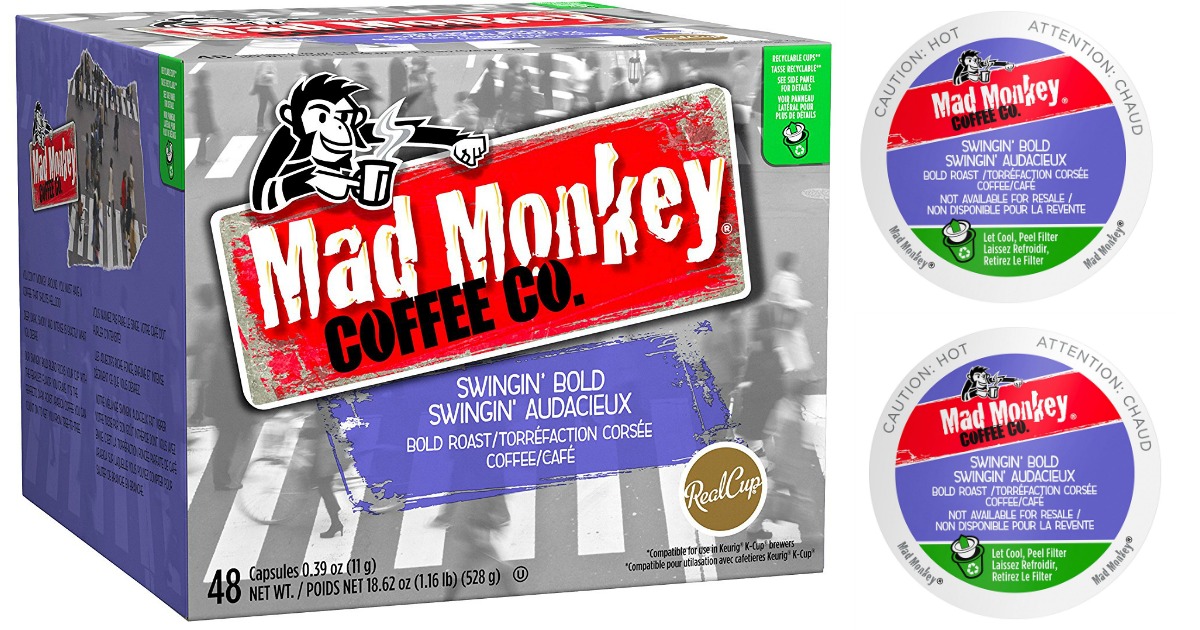 Amazon: Mad Monkey Coffee Co. 48-Count K-Cups Just $14.29 Shipped (30 ...