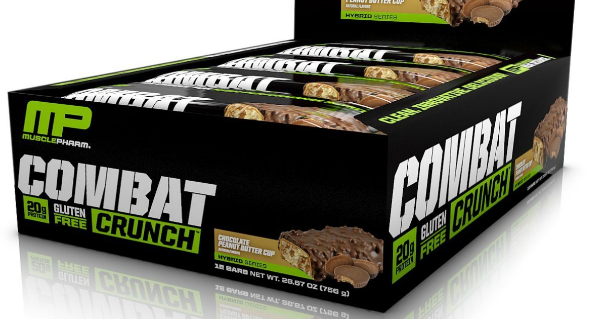 Amazon: MusclePharm Combat Crunch Protein Bars 12-Pack Only $13.48 ...