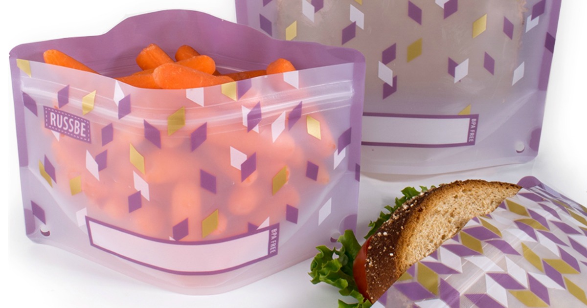 FOUR Reusable Snack & Sandwich Bags Just $7.98 Shipped