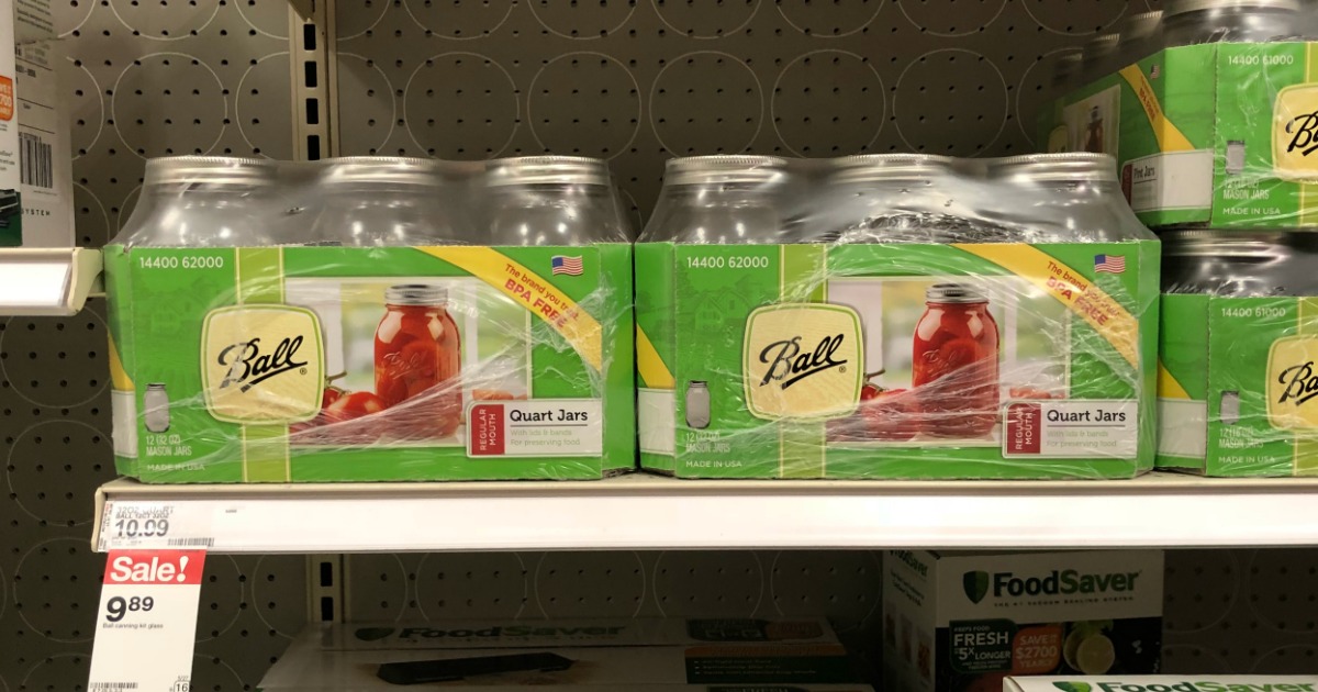 High Value $2/1 Ball or Kerr Jars 12-Pack Coupon = Only 28¢ Per Jar ...