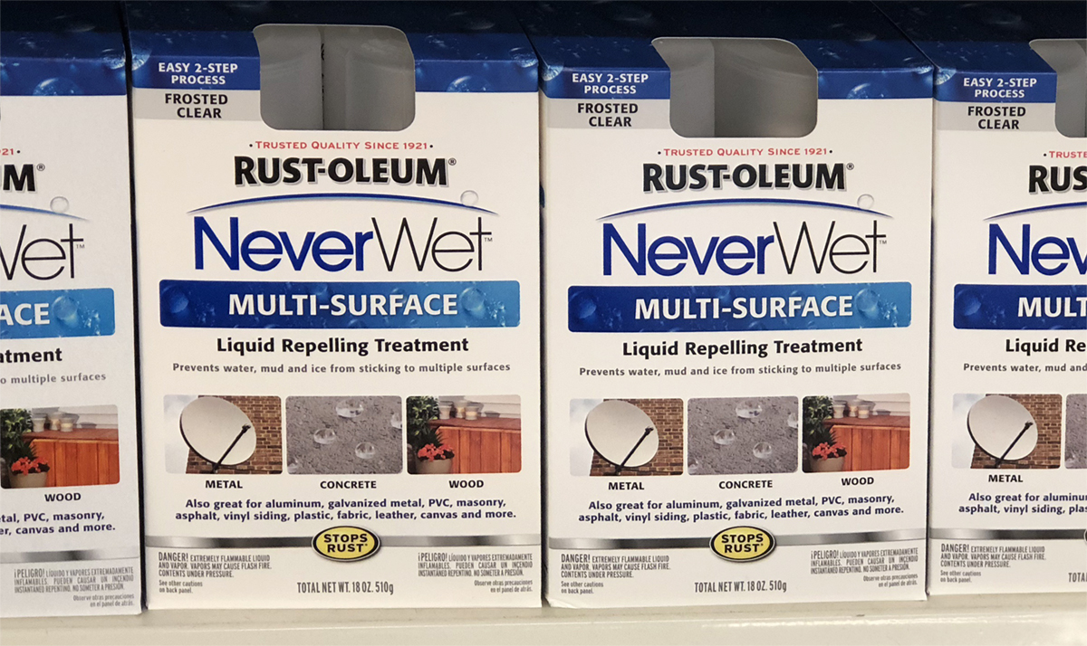 Rust-Oleum NeverWet Multi-Surface Spray Kit ONLY $1 at Dollar Tree