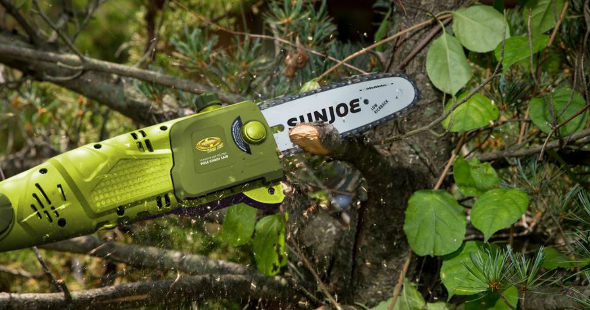 Sun Joe Electric Pole Chain Saw Only $59.99 Shipped (Easily Trim ...