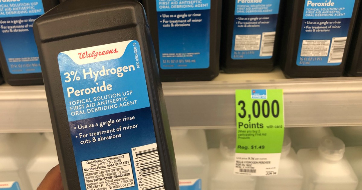 FREE Walgreens Brand Hydrogen Peroxide Bottles After Rewards