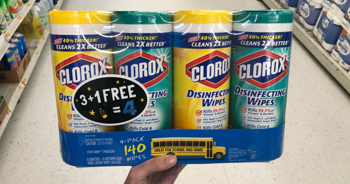 Clorox Disinfecting Wipes 4-Pack Only $6.48 on Walmart.com (Perfect for ...