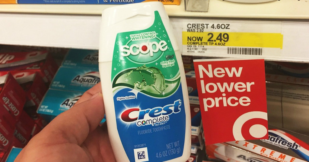 Crest Complete Toothpaste Only 49¢ at Target (Just Use Your Phone)