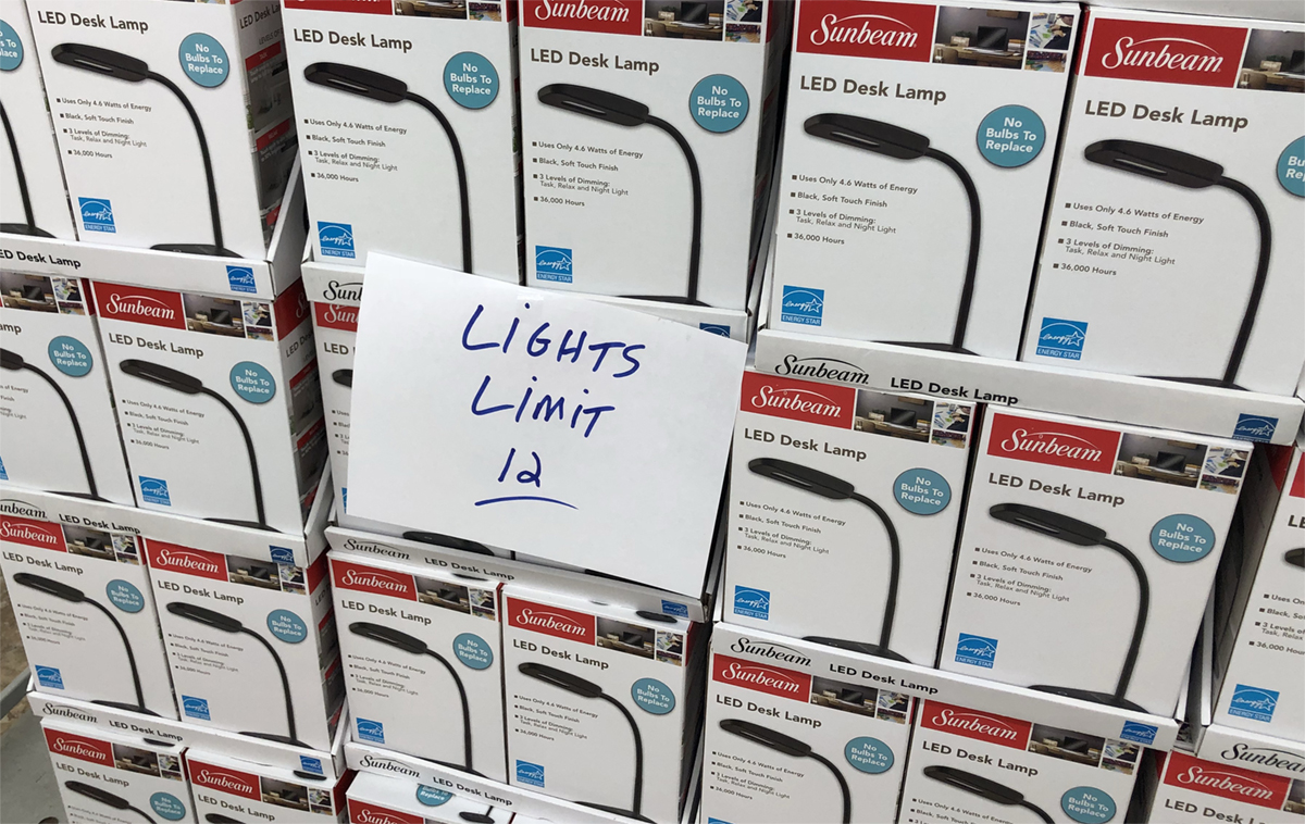 Sunbeam LED Desk Lamp Only $1 at Dollar Tree