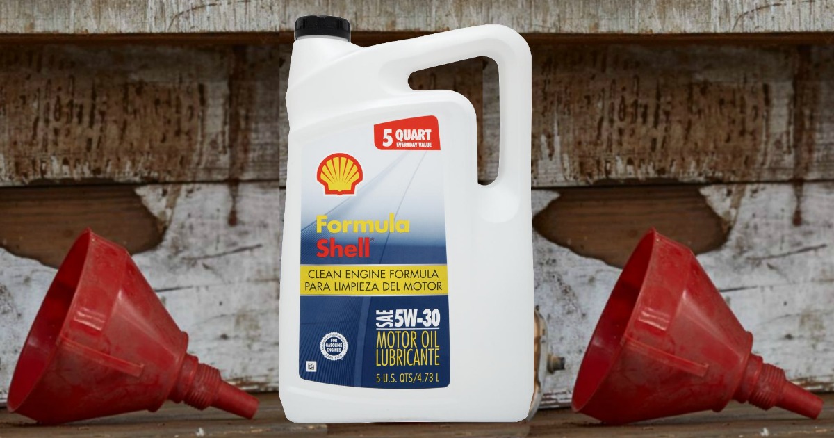 Formula Shell Motor Oil 5 Quart Bottle Only $9.98 at Home Depot
