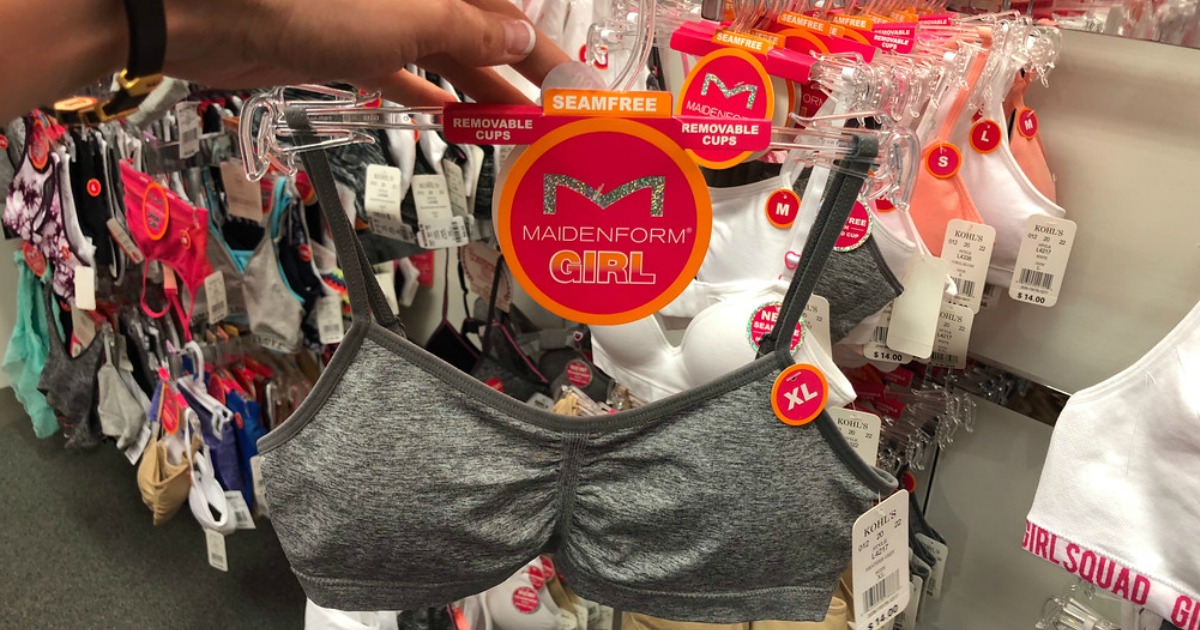 Girls Maidenform Bras as Low as $2.99 Each at Kohl's