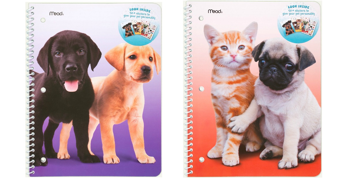 Mead Notebook w/ 60 Stickers Only $1.29 Shipped (Regularly $3.50)