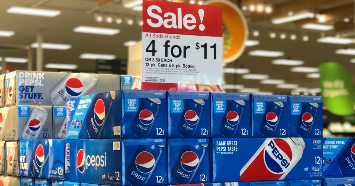 Pepsi Brands 12-Pack Cans Only $2.20 Each at Target (Just Use Your Phone)