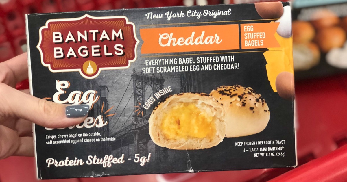 50% Off Bantam Bagels Mini Stuffed Bagels at Target (Just Use Your Phone)