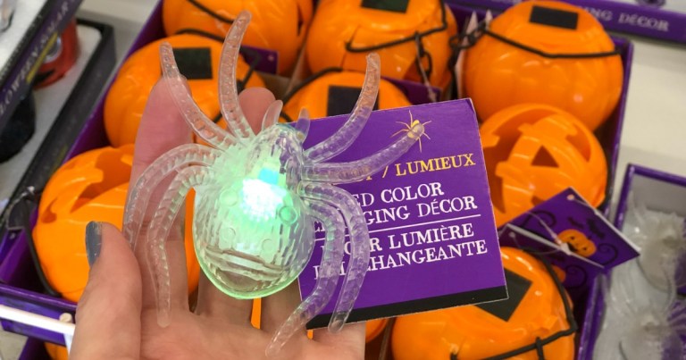 LED Color Changing Spiders, Halloween Solar Lights & More Just $1 Each ...