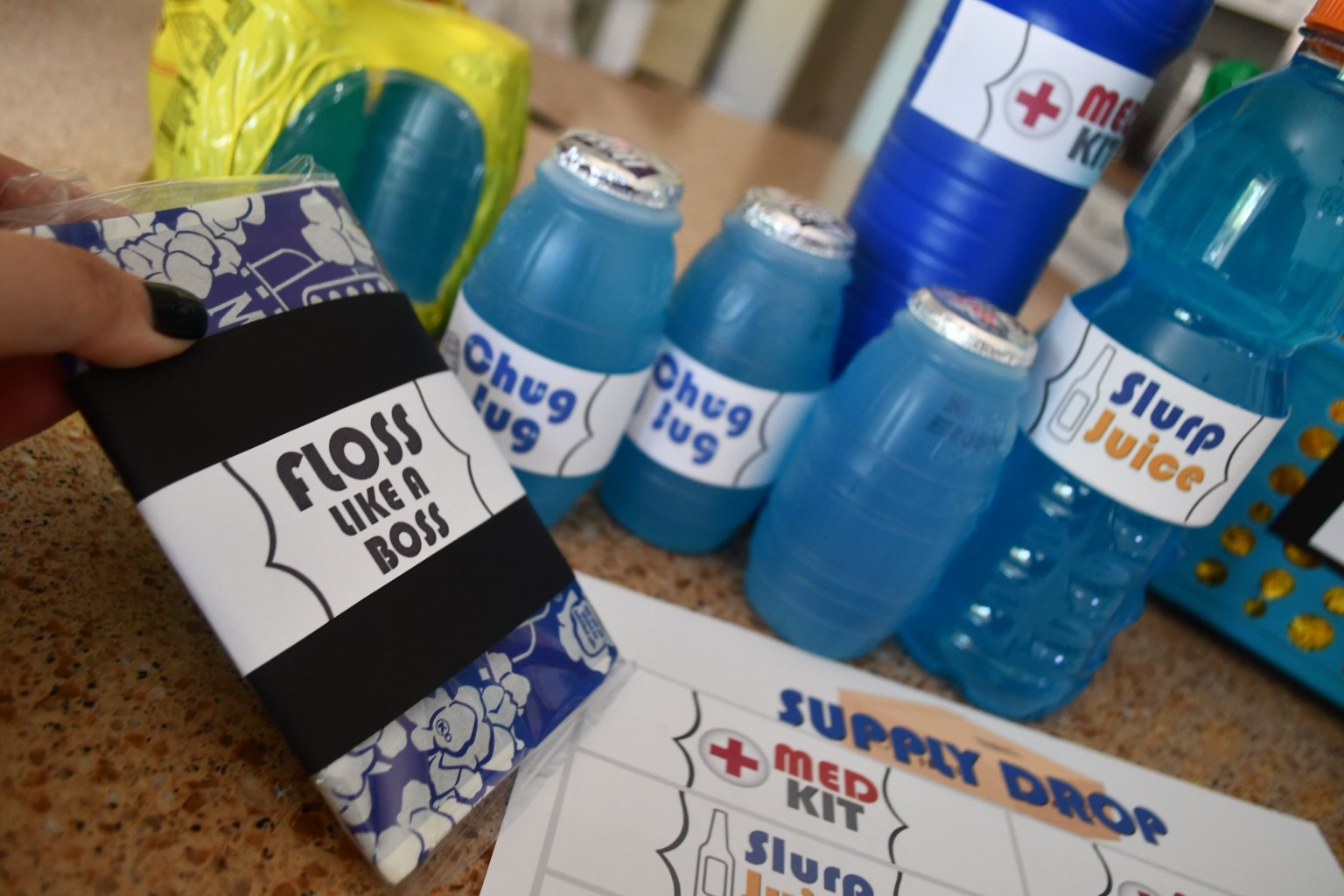 DIY Fortnite Gift Basket Filled with Dollar Tree Items (Free Printables ...
