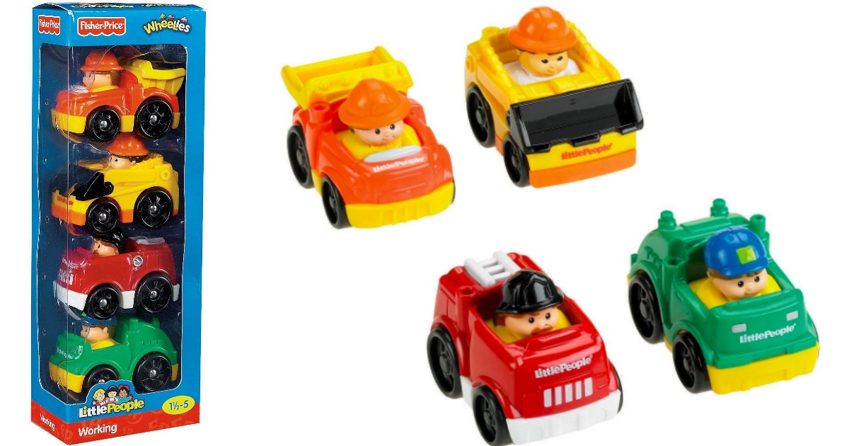 Amazon: Fisher-Price Little People Working Cars 4-Count Pack Only $8.40 ...