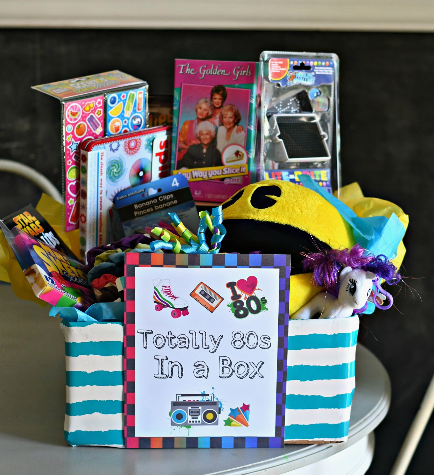 Totally 80s in a Box Gift Idea (Free Printable Included)