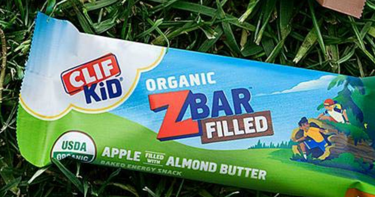 Amazon: CLIF Kid Zbar Apple Almond Butter Filled Energy Bar 12-Pack ...