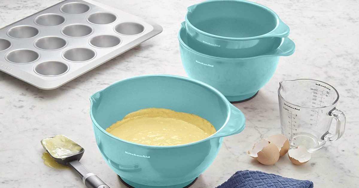 KitchenAid 3-Piece Mixing Bowls Set Just $12.79 on Amazon and Target ...