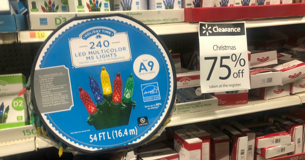 75% off Christmas Clearance at Walmart