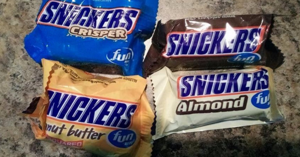 Amazon: Snickers Variety Mix Fun Size Chocolate Candy Bars 35-Ounce Bag ...