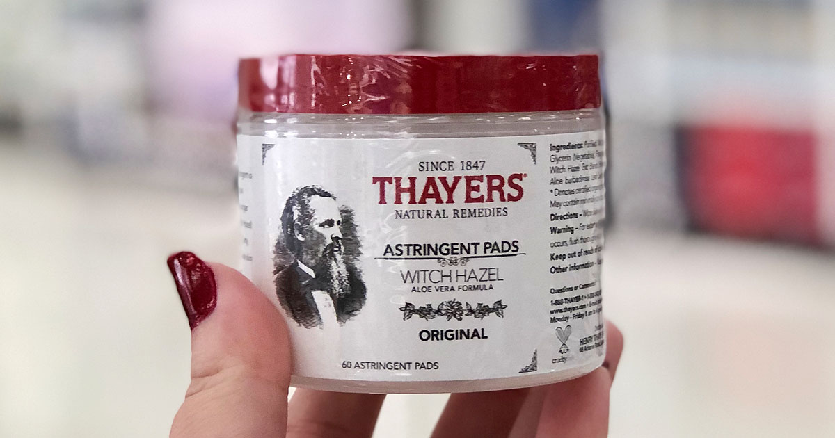 Thayers Witch Hazel Astringent 60-Count Pads Only $4.32 Each After ...