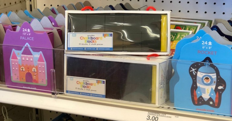 Wooden Chalkboard Blocks Only $3 at Target