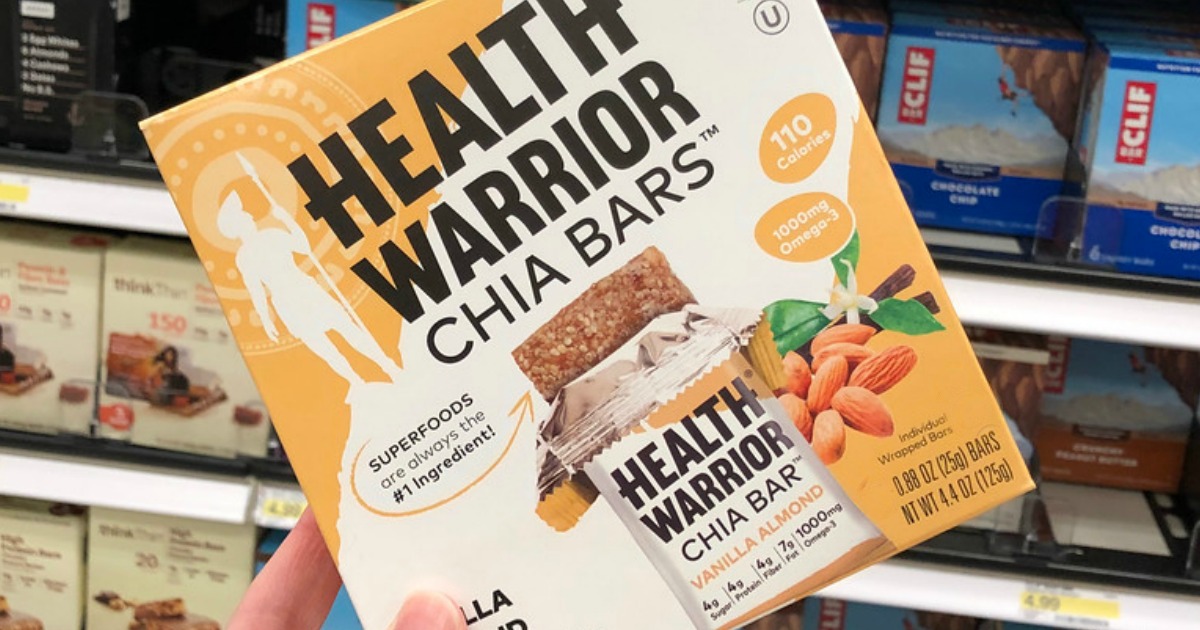 Amazon: Health Warrior Chia Bars 15-Count Only $9.50 Shipped (Just 63 ...