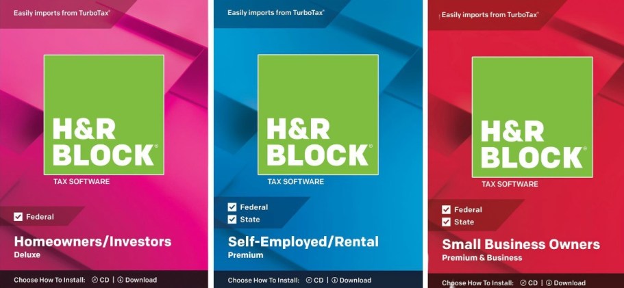 Up to 60% Off H&R Block Tax Software + FREE Shipping