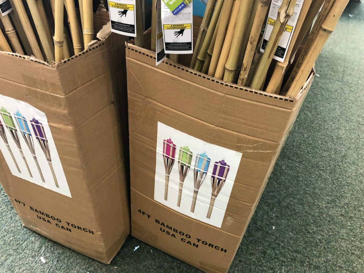 Colorful Bamboo Tiki Torches Just $1 at Dollar Tree