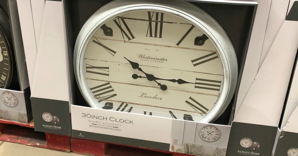 Sam's Club: Oversized Wall Clock Only $19.98 (In-Store & Online)