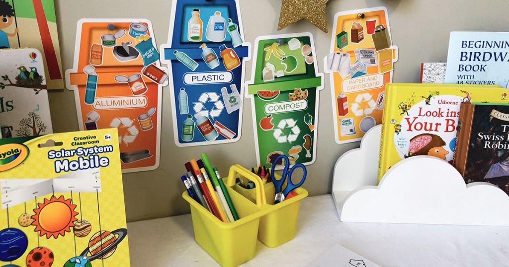 Set Up A School Learning Station With Dollar Tree Supplies