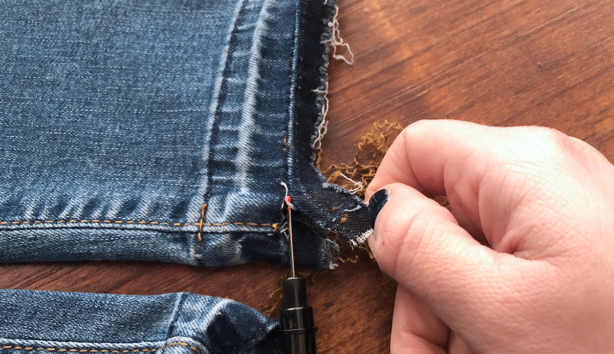 DIY Your Own Released Hem Jeans With This $2 Tool