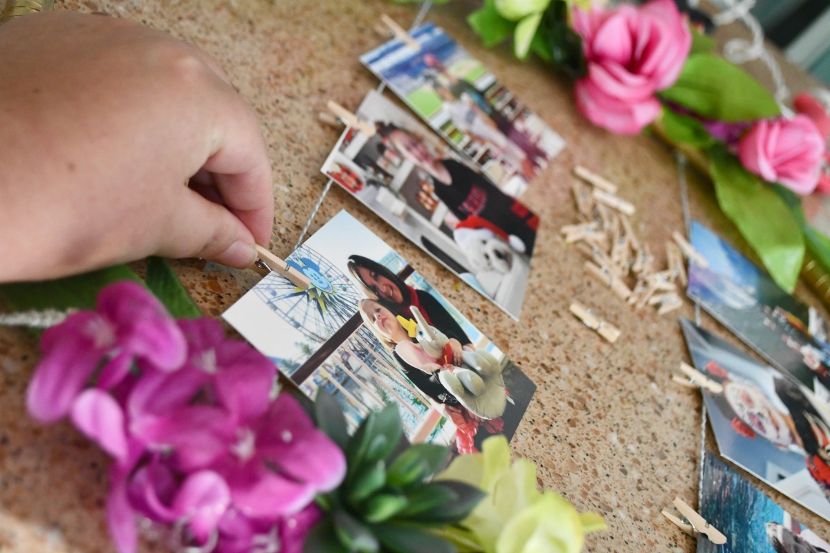 Make This Hula Hoop Photo Display for a Wedding or Party!