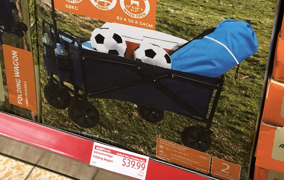 Adventuridge Folding Wagon Only $39.99 at ALDI