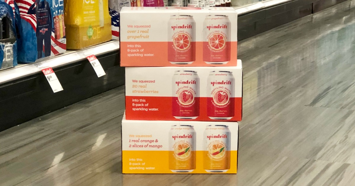 65% Off Spindrift Sparkling Water 8-Packs After Target Gift Card & Cash ...