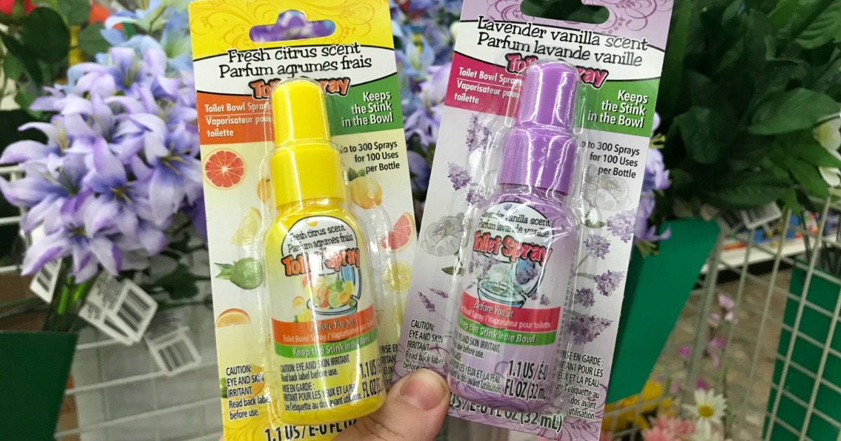 Toilet Bowl Spray Only $1 at Dollar Tree (Keep the Stink in the Bowl)