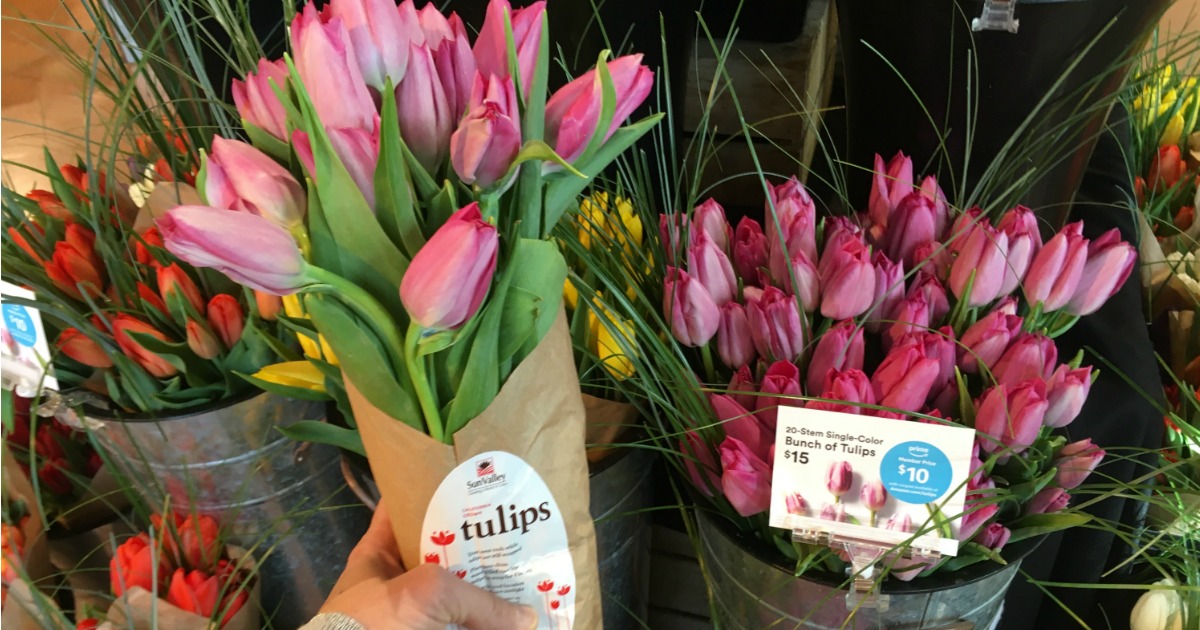 Whole Foods Market 20-Stem Bunch of Tulips ONLY $10 For Amazon Prime ...