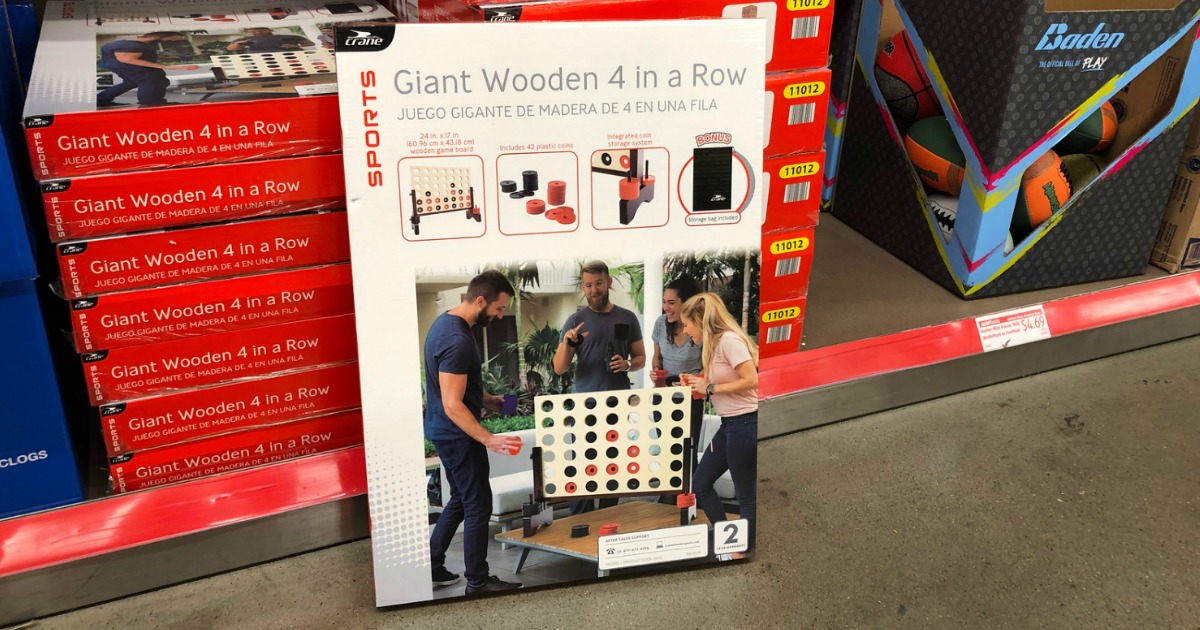 Giant Wooden Games Only $29.99 at ALDI (Play Indoors or Outdoors)