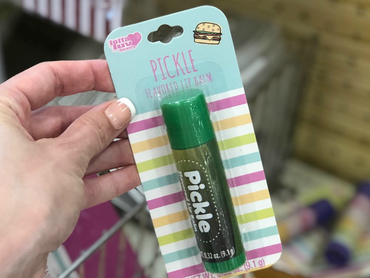 Pickle Flavored Lip Balm Only $1 at Target