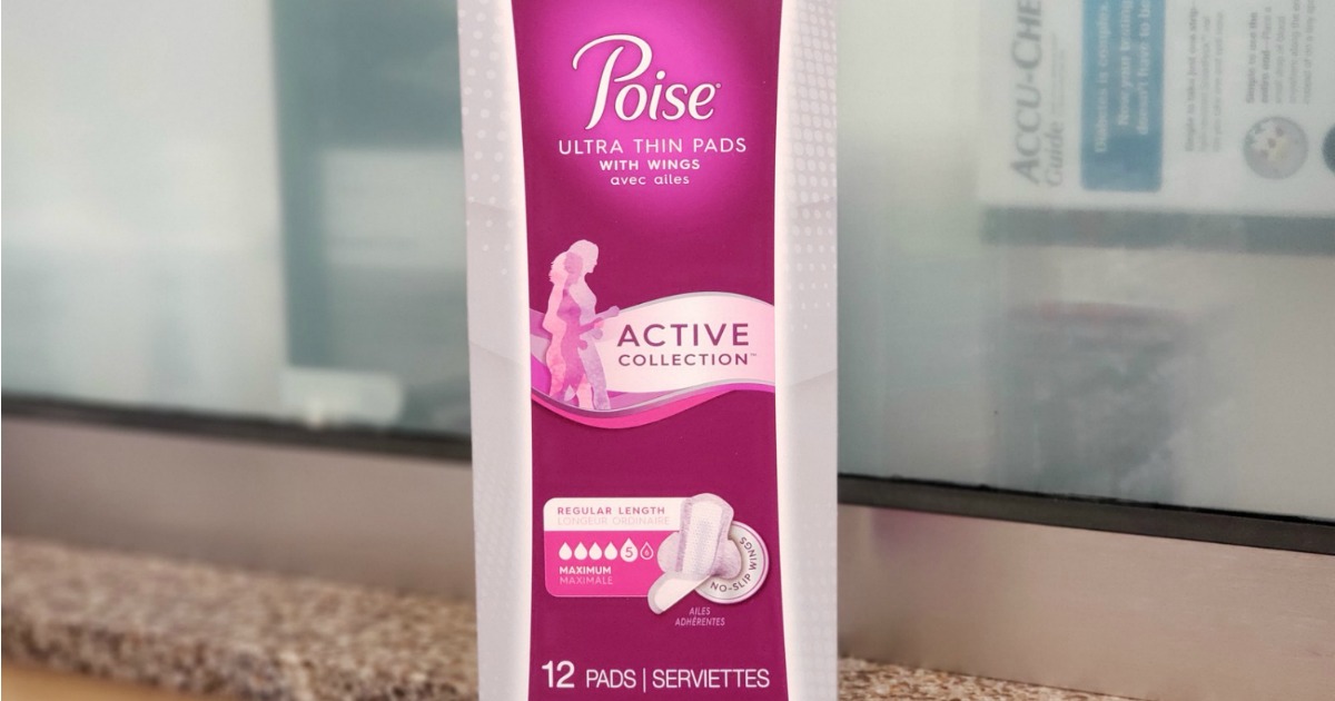 Poise Active Pads or Liners Only 99¢ at Walgreens (Regularly $6)