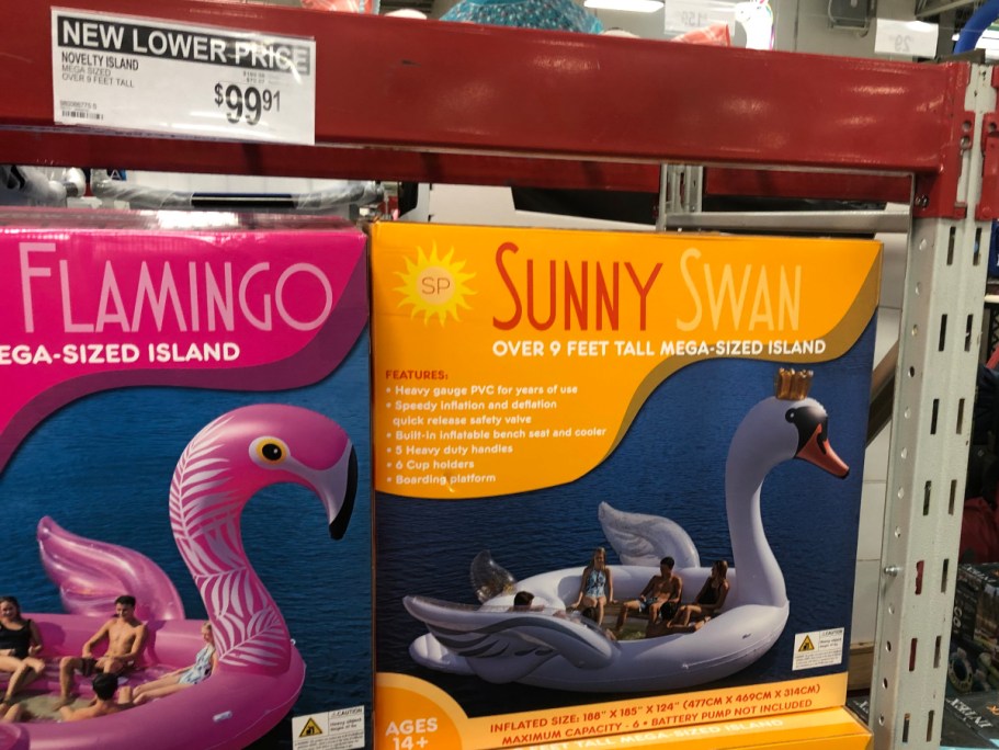 HUGE Flamingo, Swan, & Boat Floats Only $99.91 at Sam's Club (Regularly ...