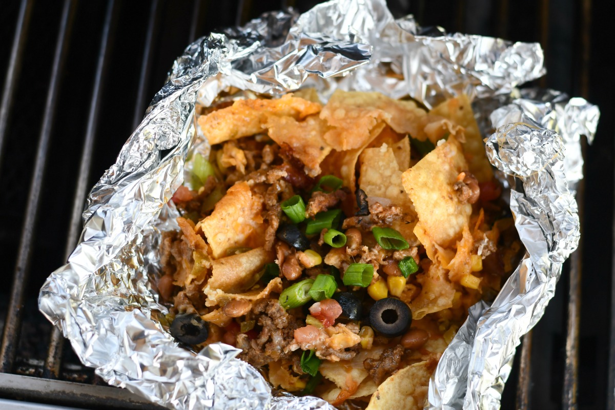 How to Make Melted Grilled Nachos or Oven Nachos in a Skillet!